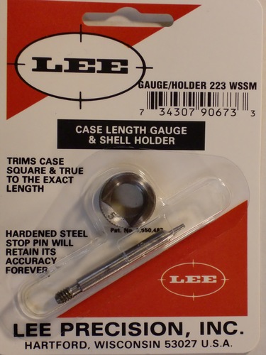 223 WSSM LEE CASE LENGTH GAUGE/SHELL HOLDER - Titan Reloading