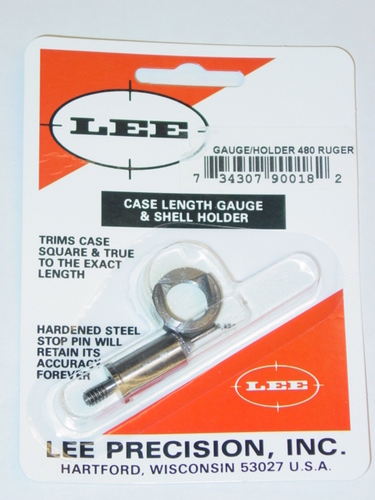 480 RUGER LEE CASE LENGTH GAUGE/SHELL HOLDER - Titan Reloading